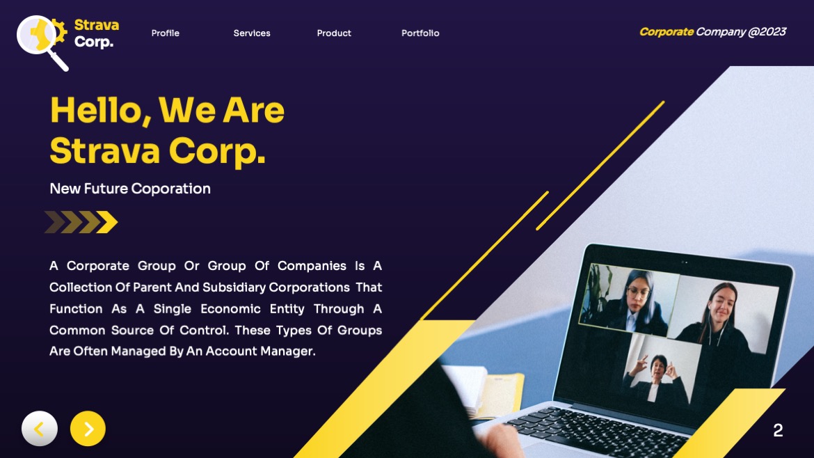 Strava - Corporate Powerpoint Templates, Presentation Templates ...