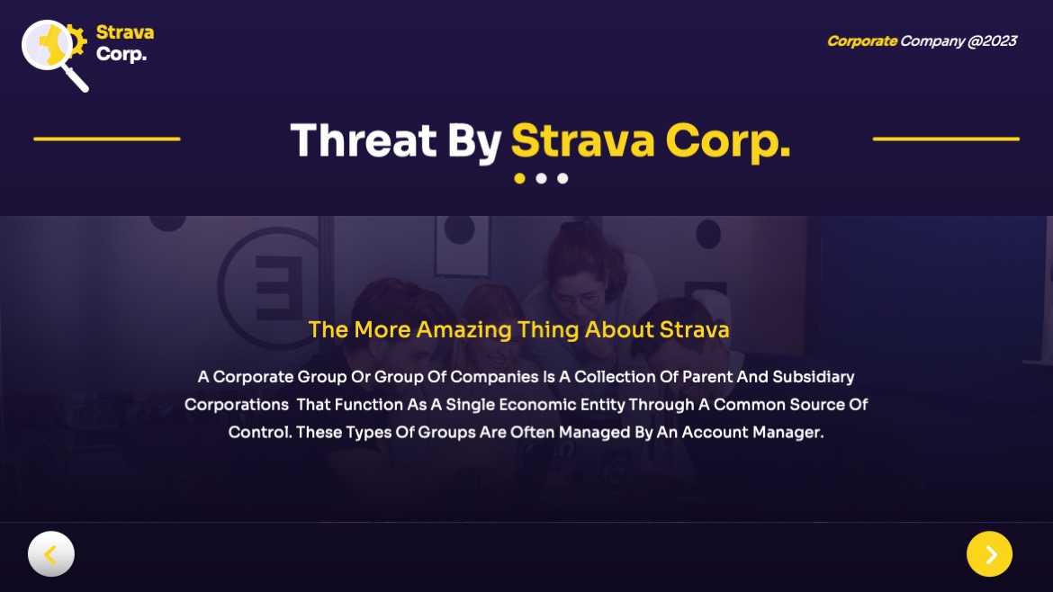 Strava - Corporate Powerpoint Templates, Presentation Templates ...