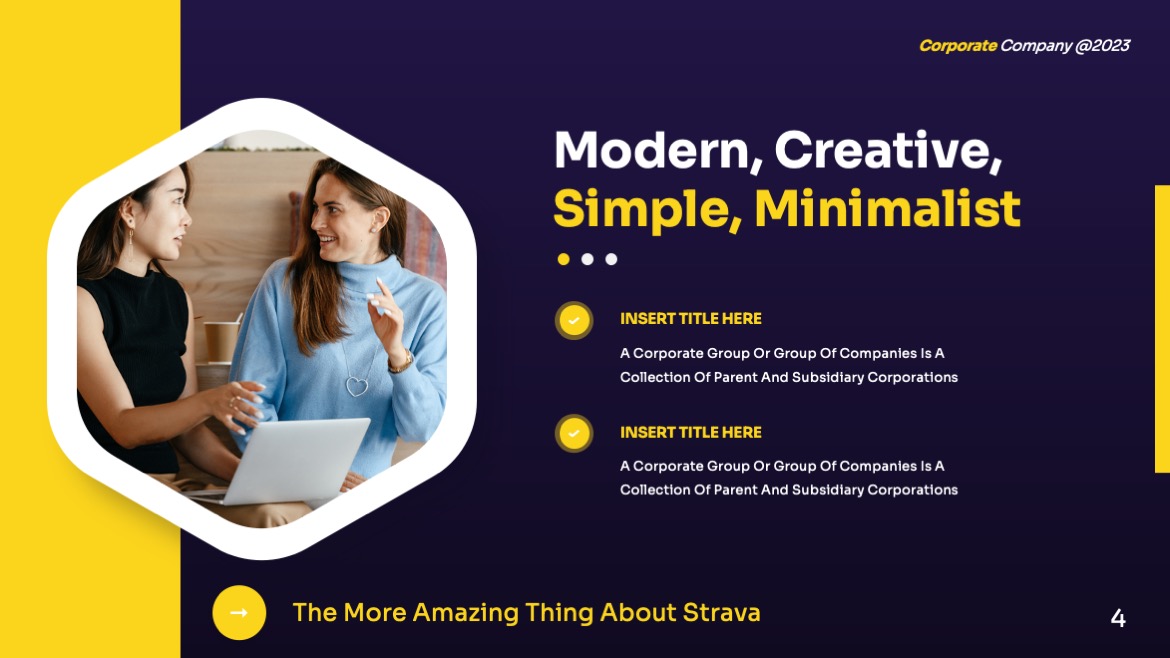 Strava - Corporate Powerpoint Templates, Presentation Templates ...