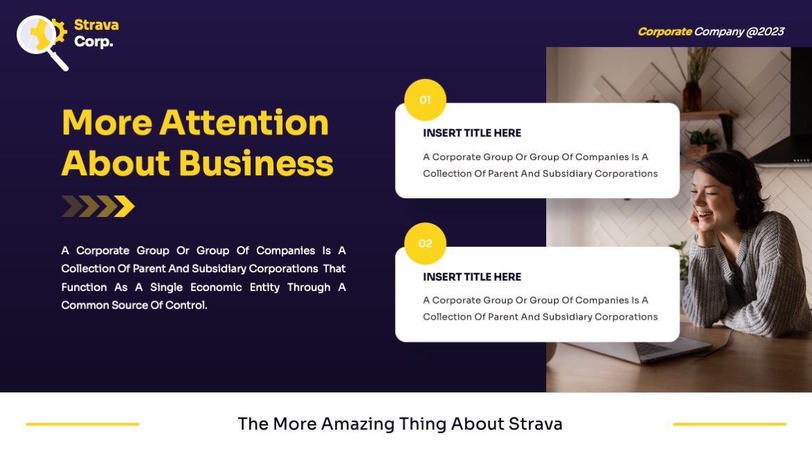 Strava - Corporate Powerpoint Templates, Presentation Templates ...