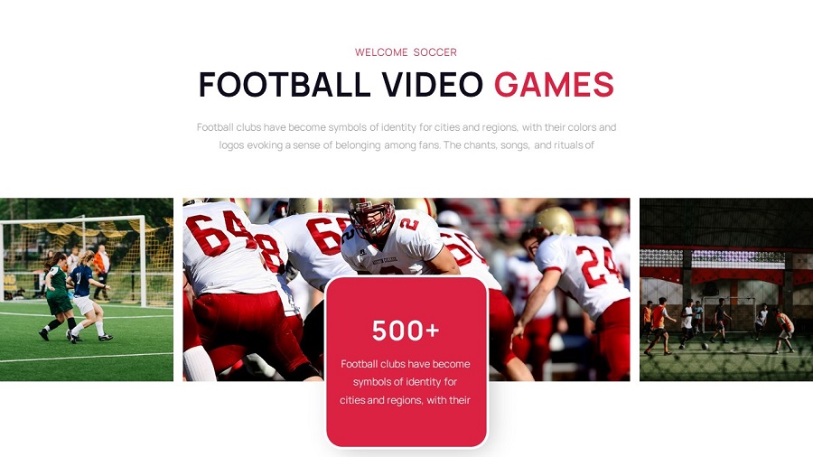 Soccer & Football - Sports Keynote Template, Presentation Templates