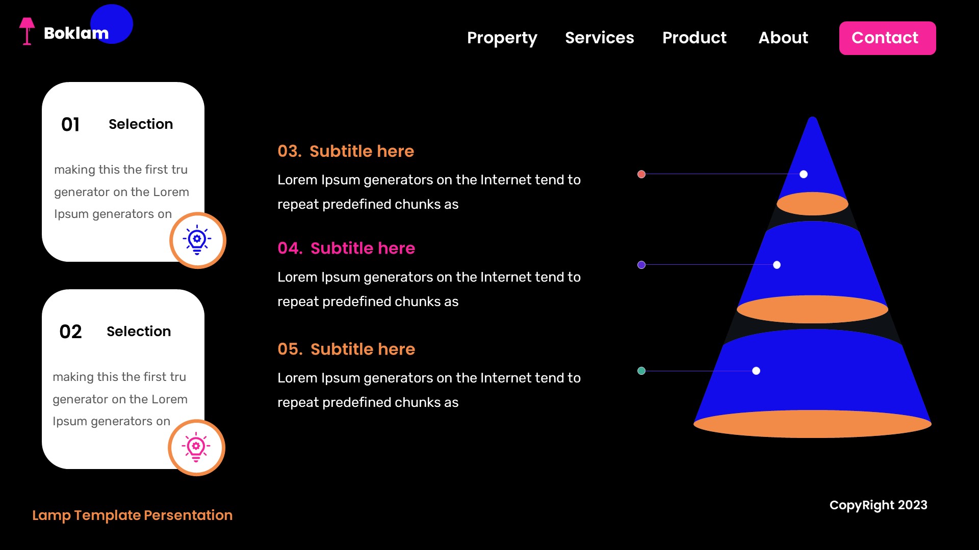 Boklam - Decorative Lamps and Interior Google Slides Template ...