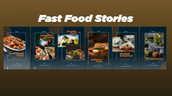 Fast Food Stories, After Effects Project Files | VideoHive