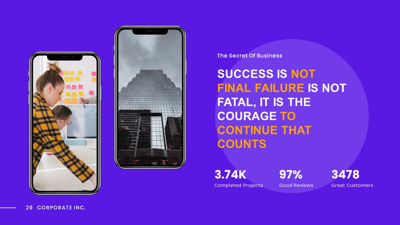 Bravery – Corporate Business PowerPoint Template, Presentation Templates