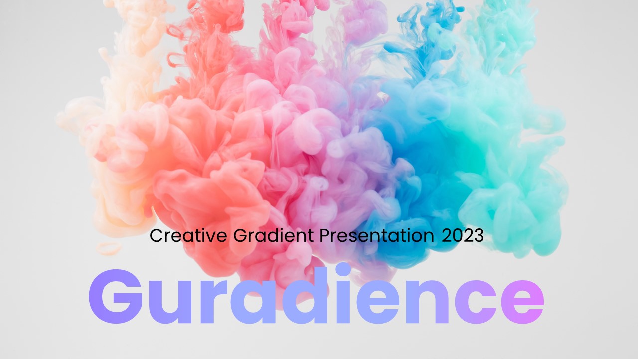 Guradience - Creative Gradient PowerPoint Template, Presentation Templates