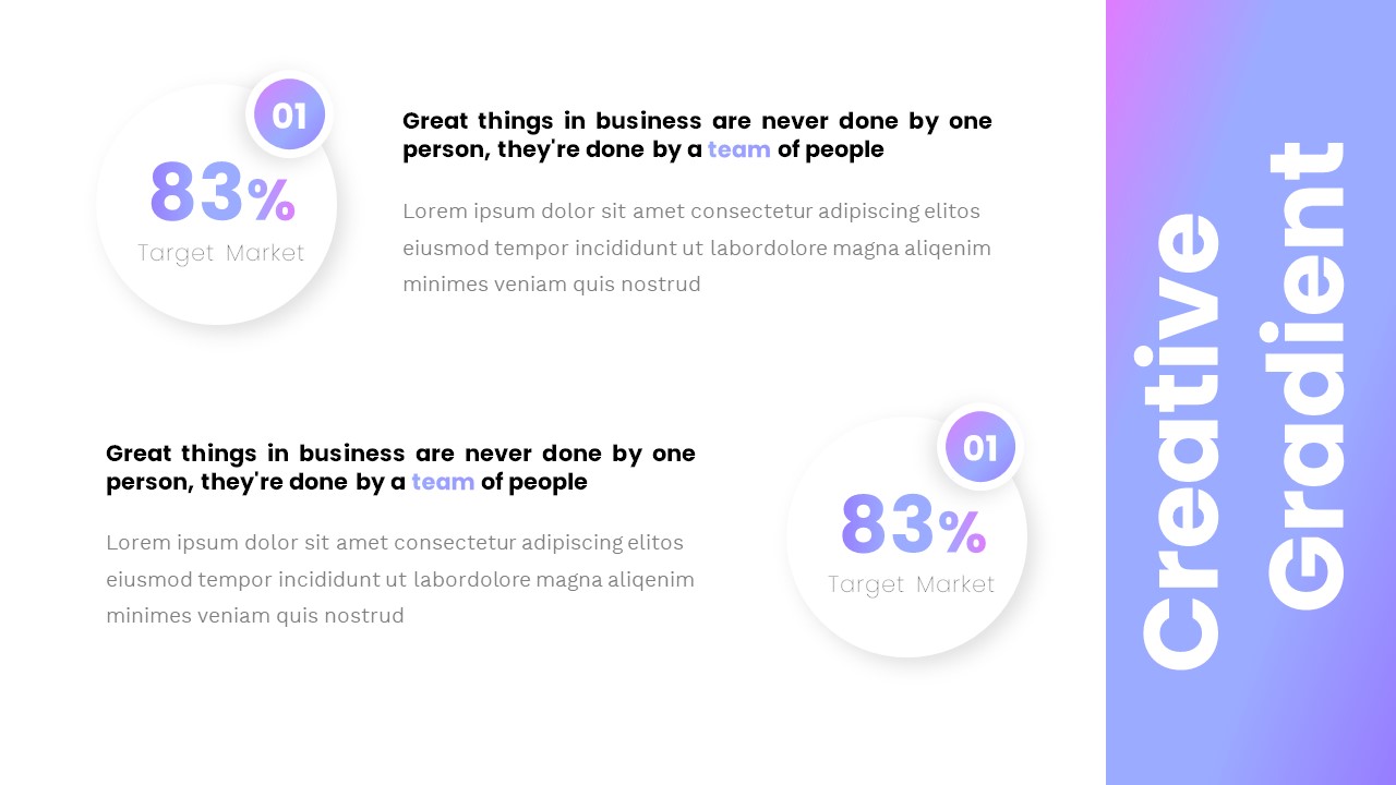 Guradience - Creative Gradient PowerPoint Template, Presentation Templates