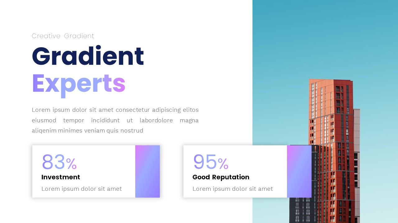 Guradience - Creative Gradient PowerPoint Template, Presentation Templates