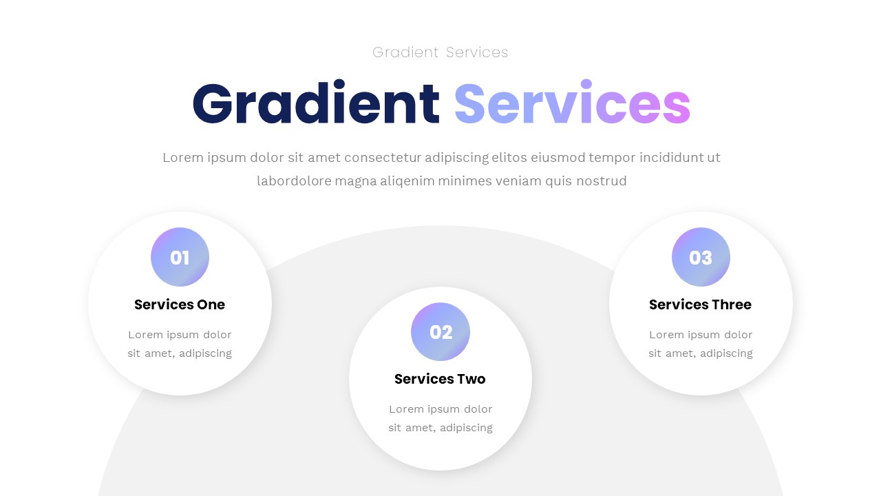 Guradience - Creative Gradient PowerPoint Template, Presentation Templates