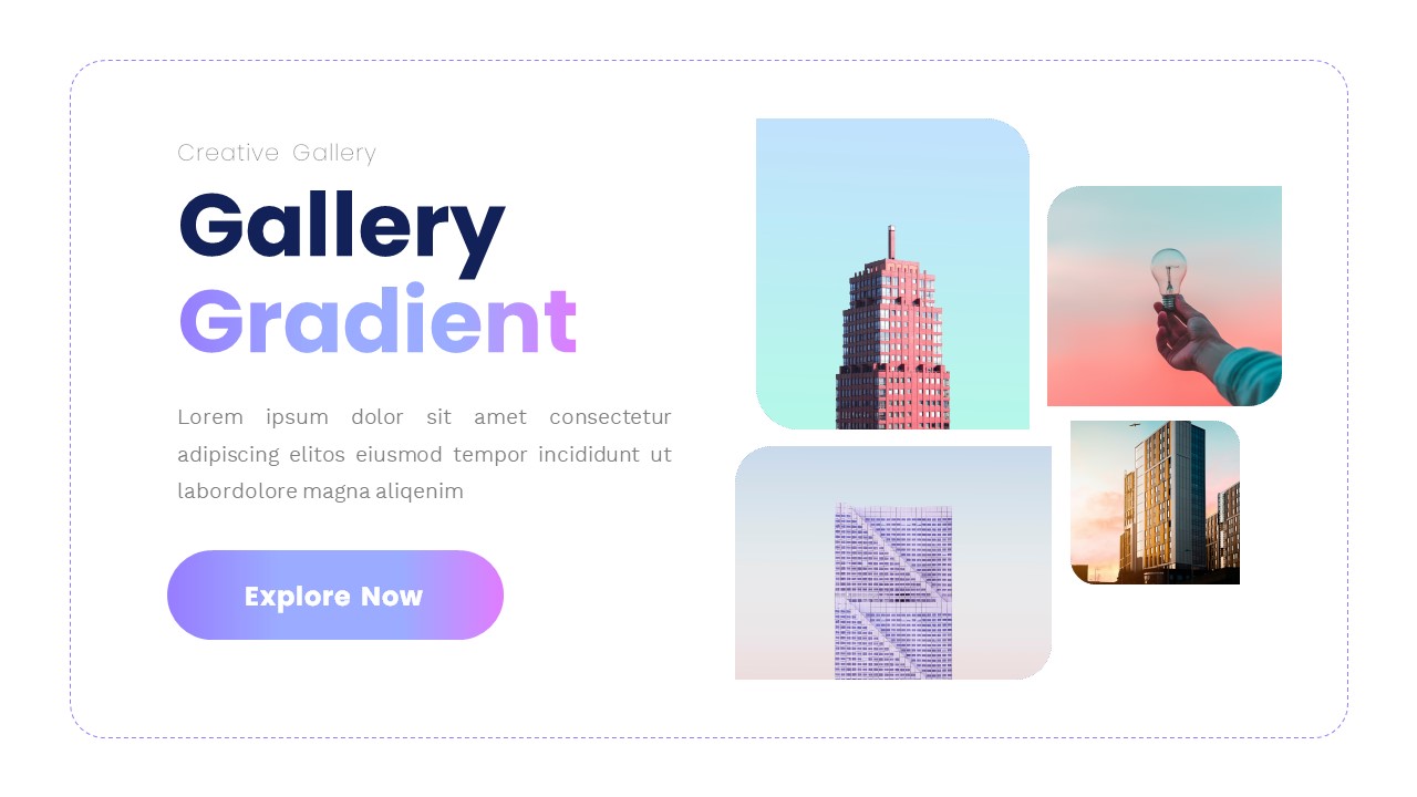 Guradience - Creative Gradient PowerPoint Template, Presentation Templates