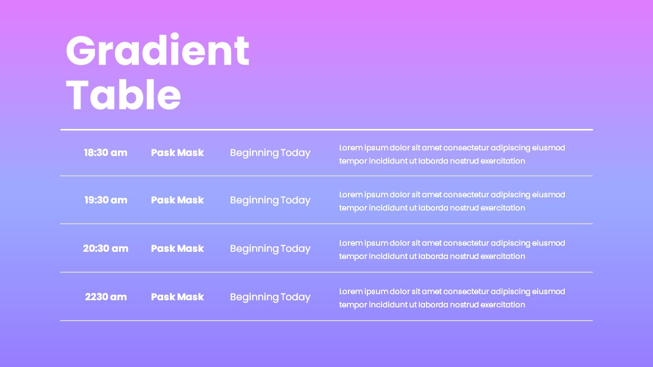 Guradience - Creative Gradient PowerPoint Template, Presentation Templates