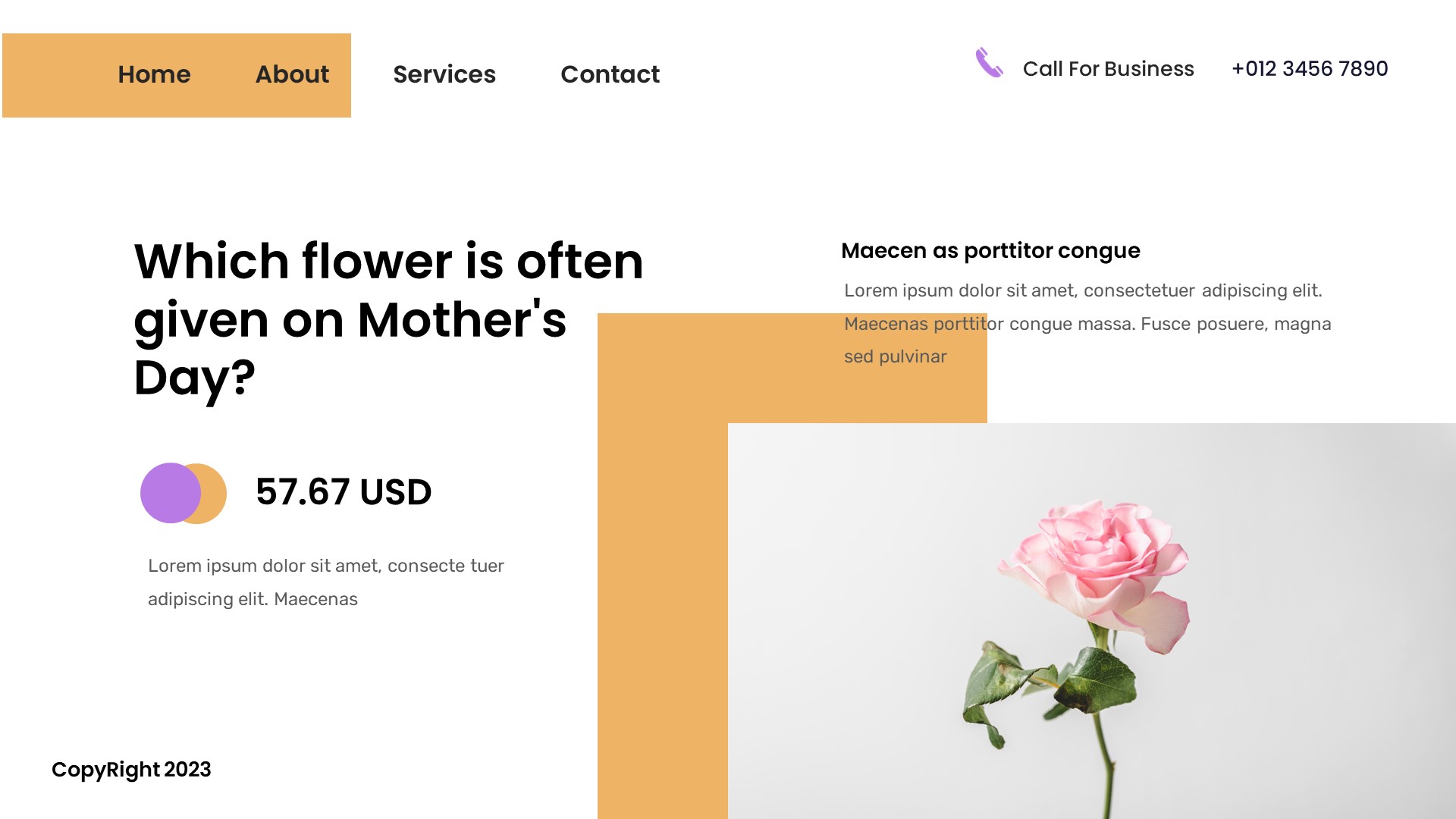 Kembang - Flower Shop and Garden Powerpoint Template, Presentation ...