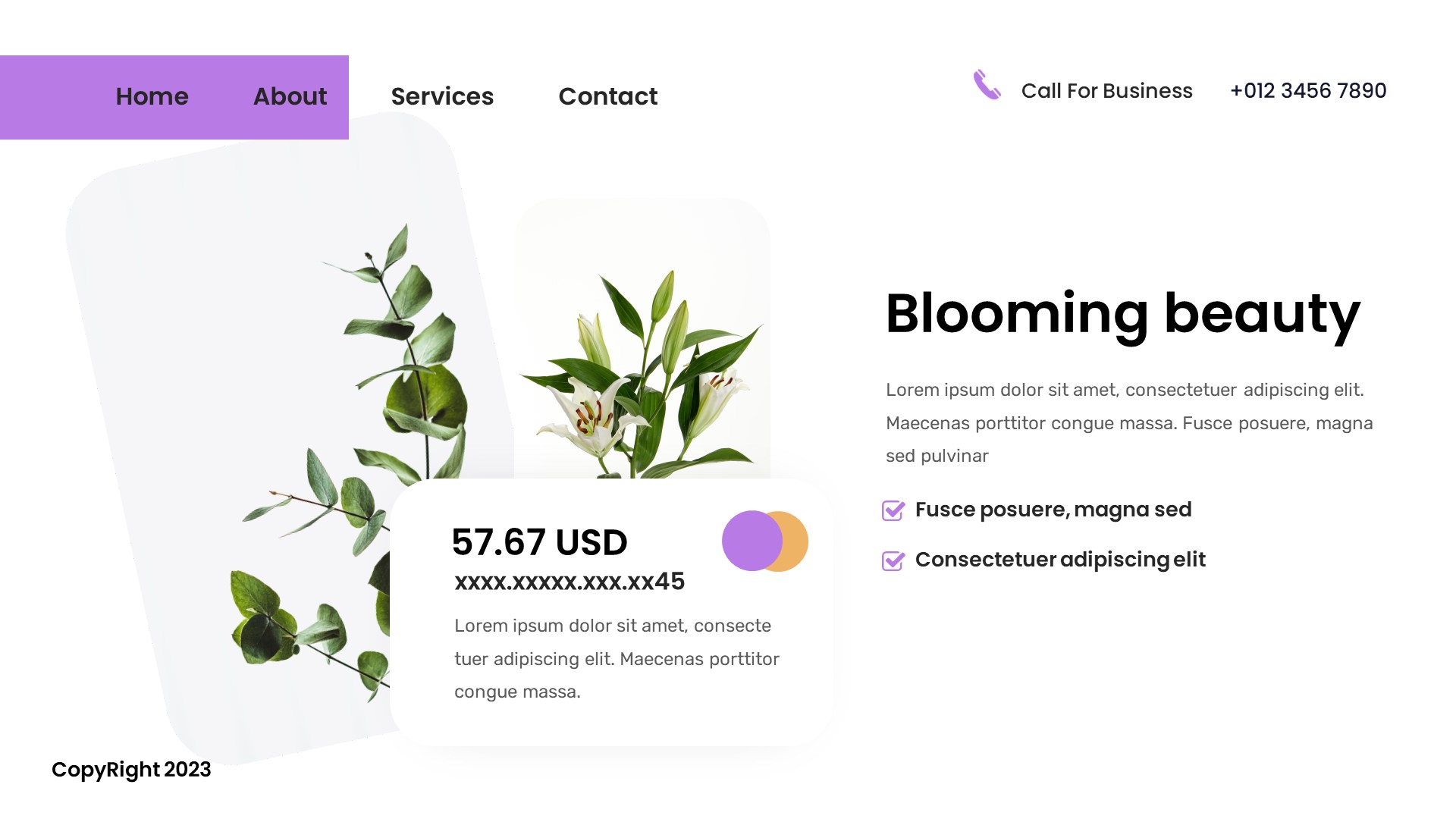 Kembang - Flower Shop and Garden Powerpoint Template, Presentation ...