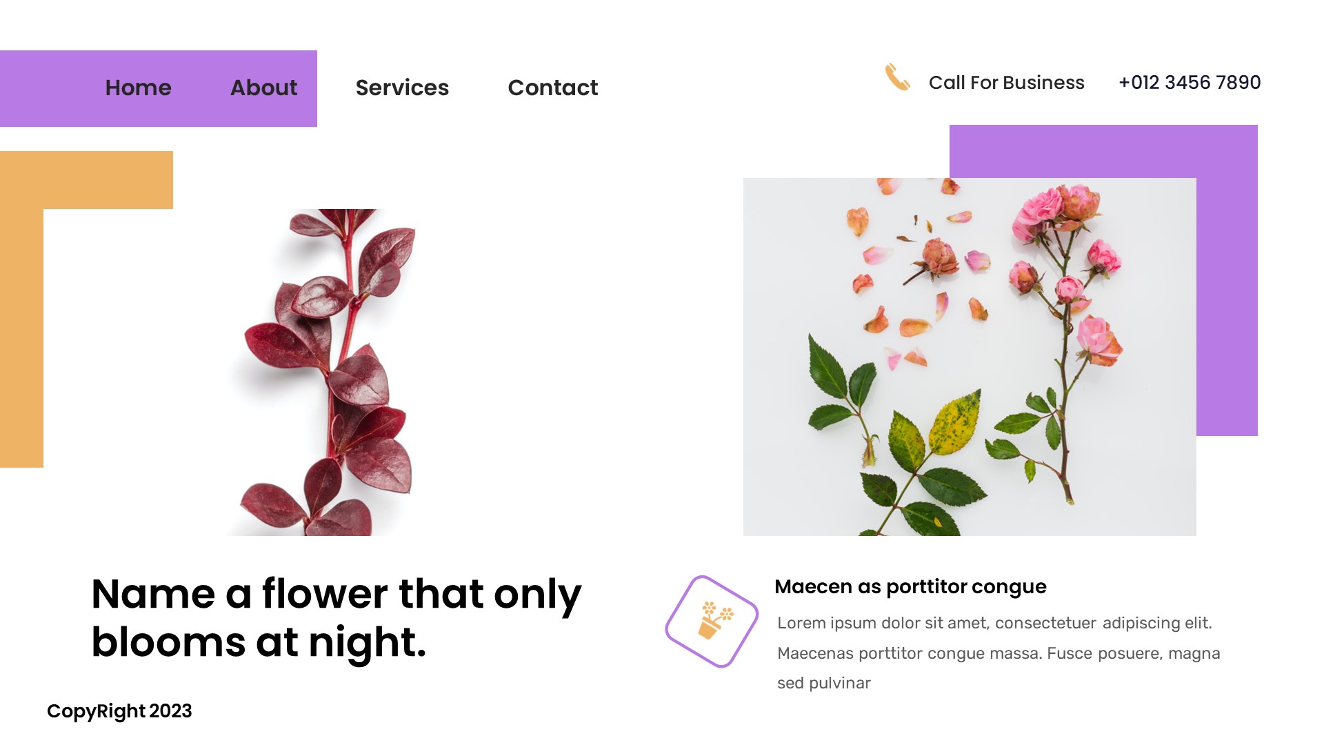 Kembang - Flower Shop and Garden Powerpoint Template, Presentation ...