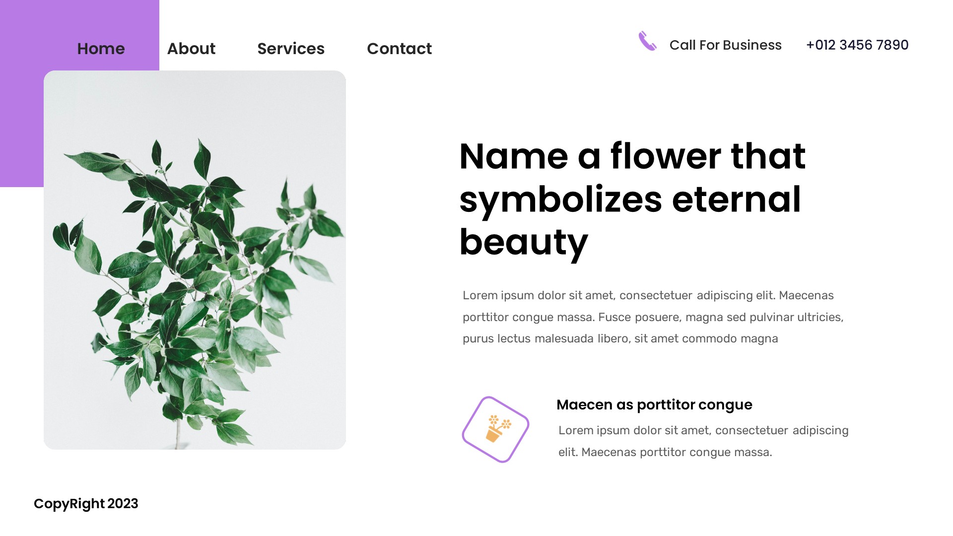 Kembang - Flower Shop and Garden Keynote Template, Presentation Templates