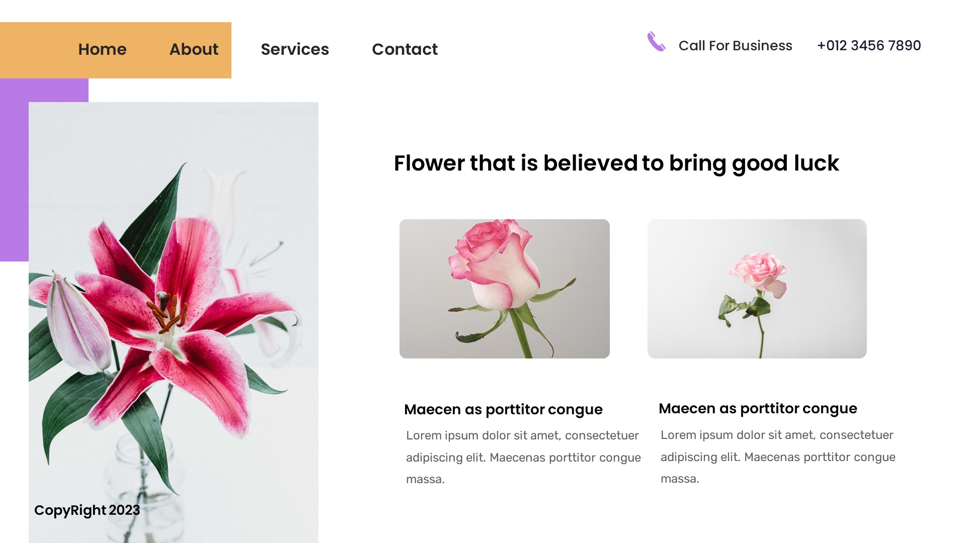 Kembang - Flower Shop and Garden Keynote Template, Presentation Templates