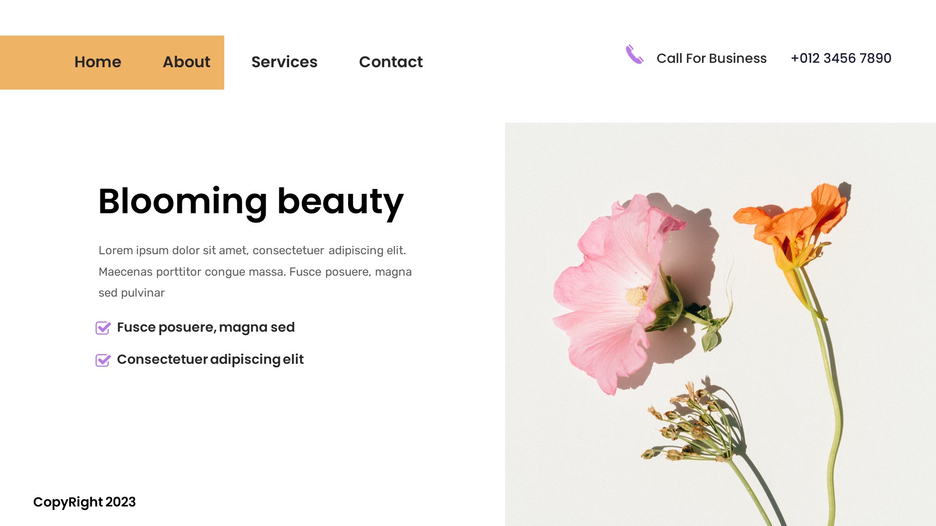 Kembang - Flower Shop and Garden Keynote Template, Presentation Templates