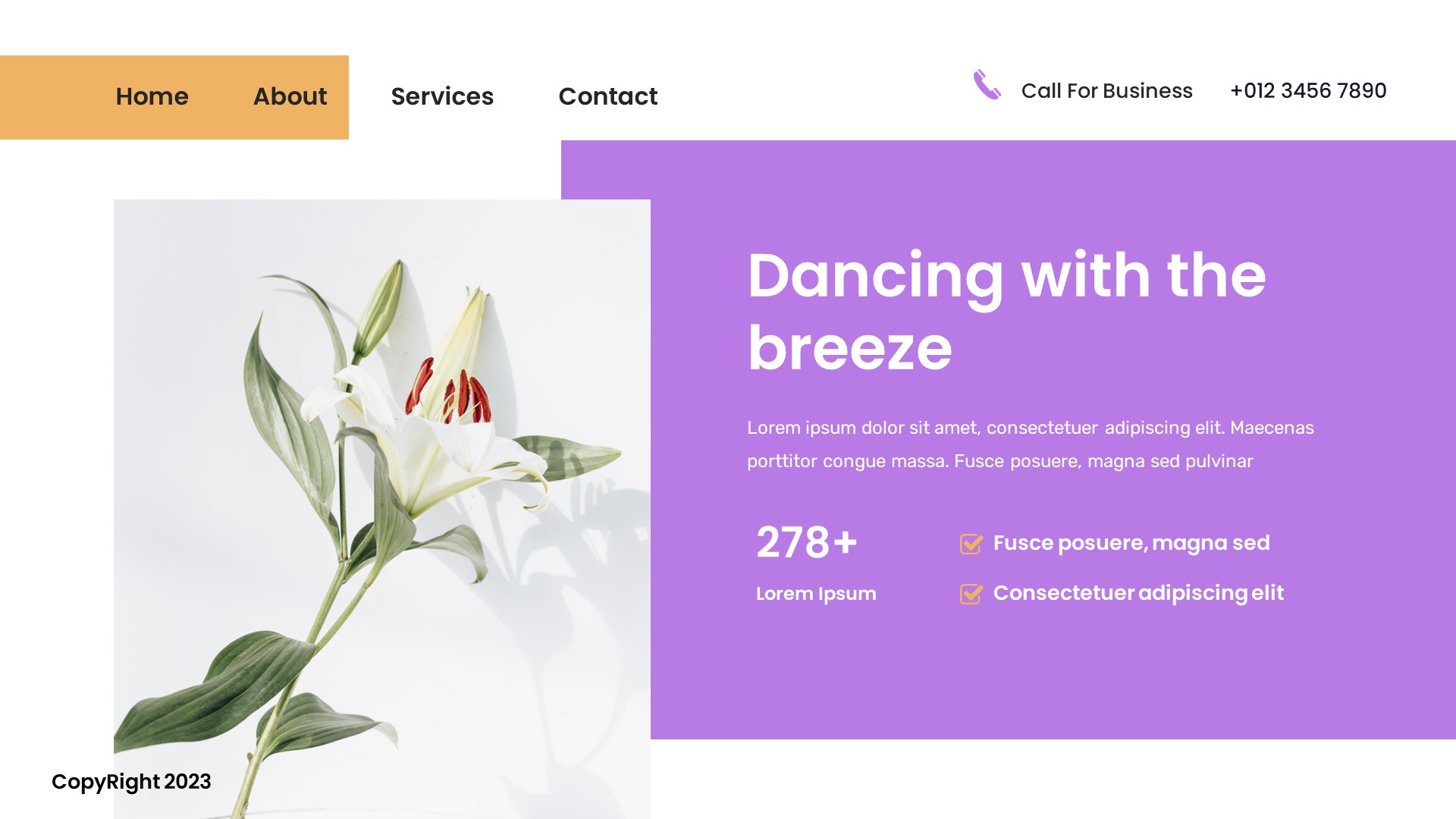 Kembang - Flower Shop and Garden Keynote Template, Presentation Templates