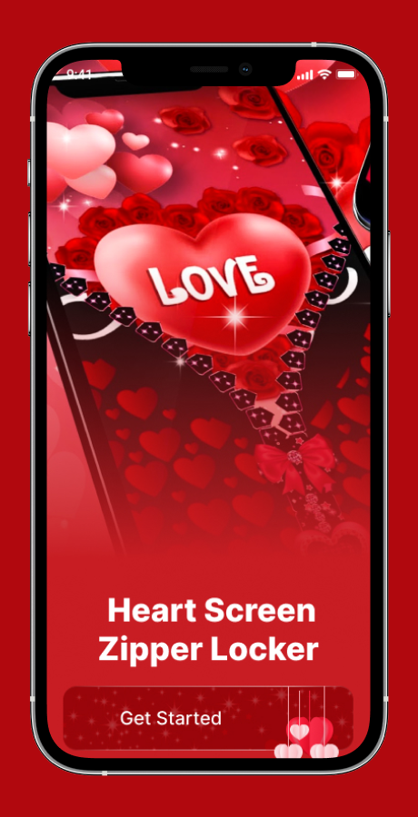 Heart Zipper Lock Screen – Pin Zipper Lock Screen - Screen Lock - Love ...