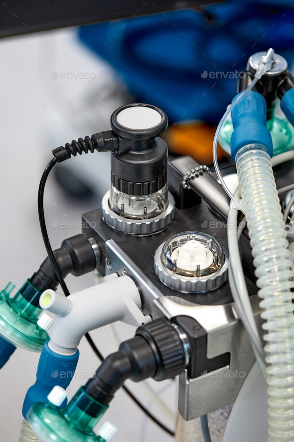 Medical Oxygen Concentrator is ready to use front of the emergency room ...