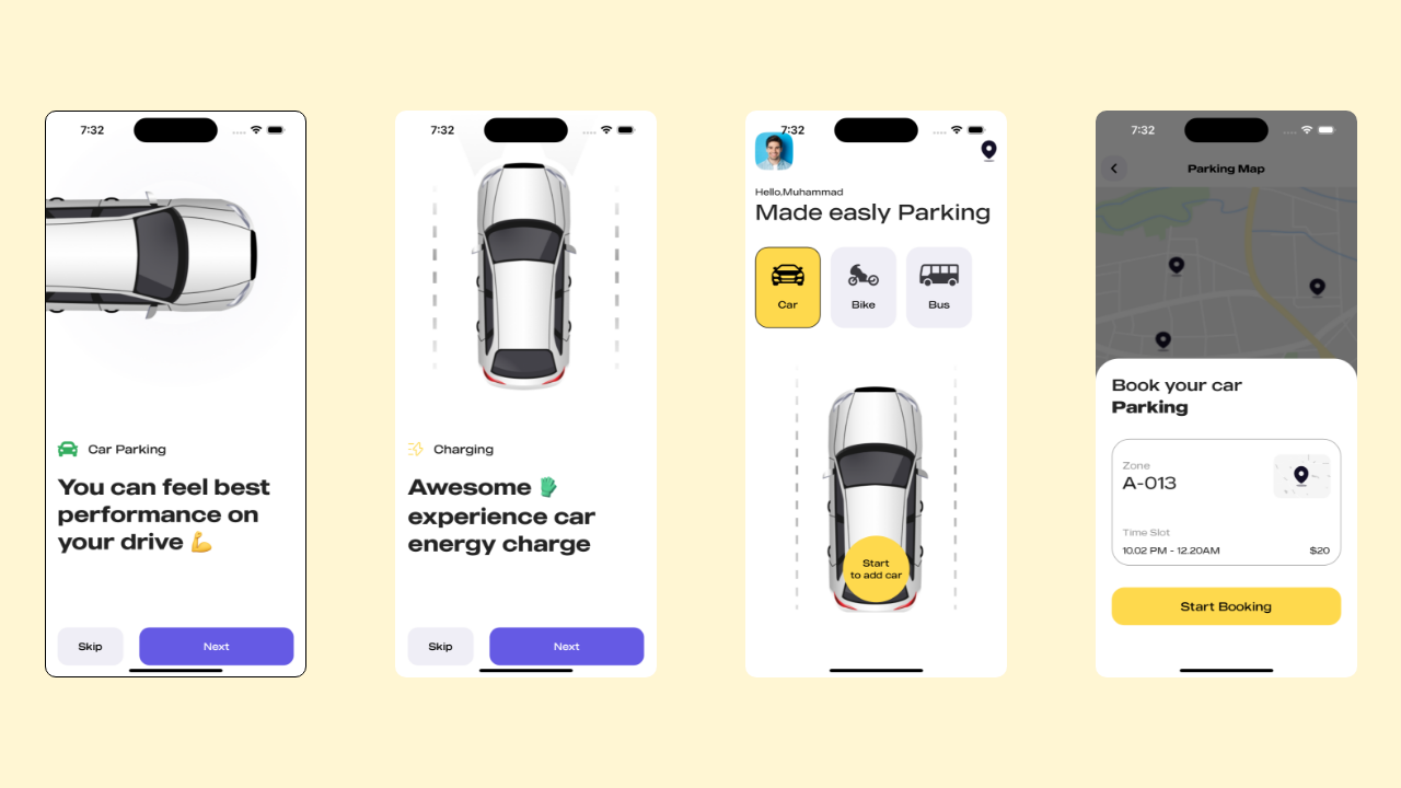 Car Parking App - Flutter Mobile App Template by brixetechnology | CodeCanyon