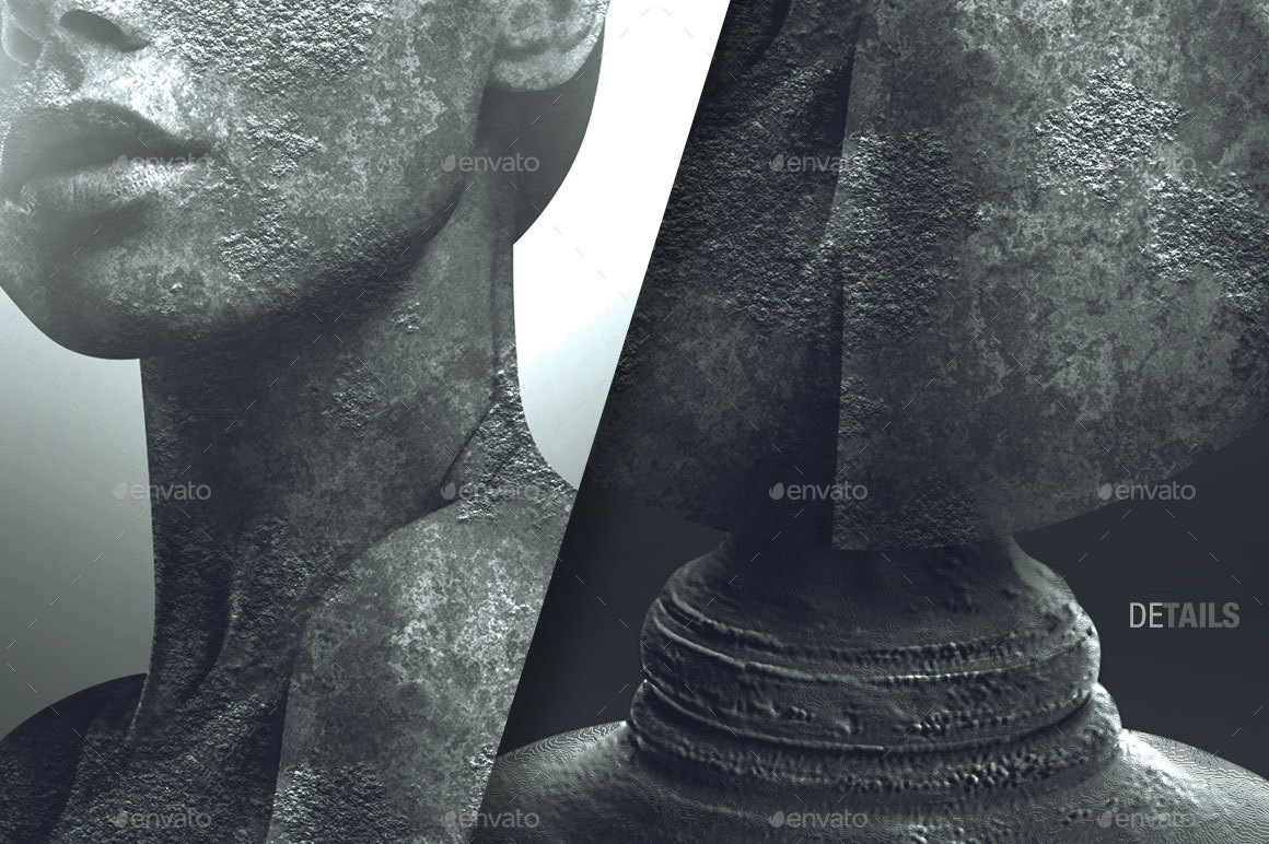 Statue Photoshop Template, Graphics | GraphicRiver