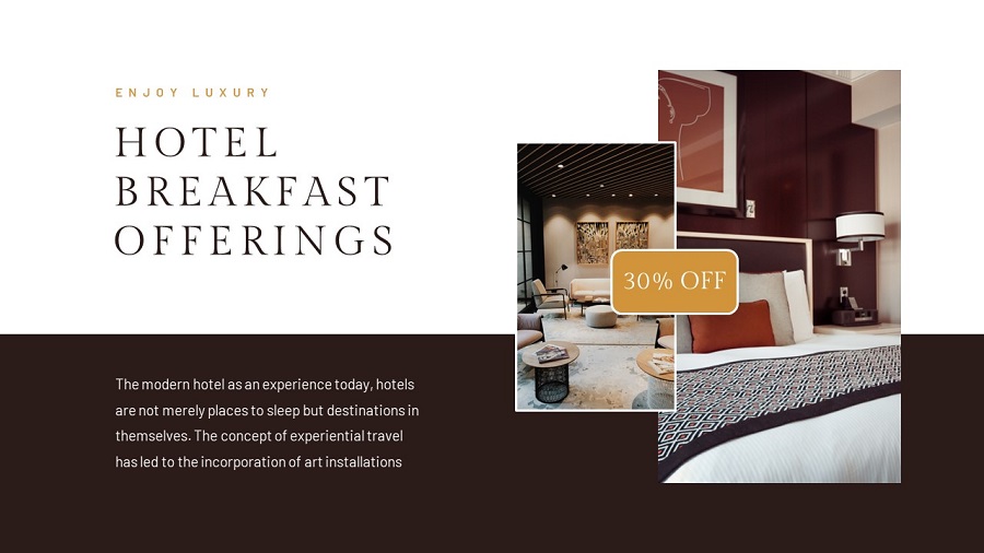 Luxury Hotel Bookings Google Slides Template, Presentation Templates