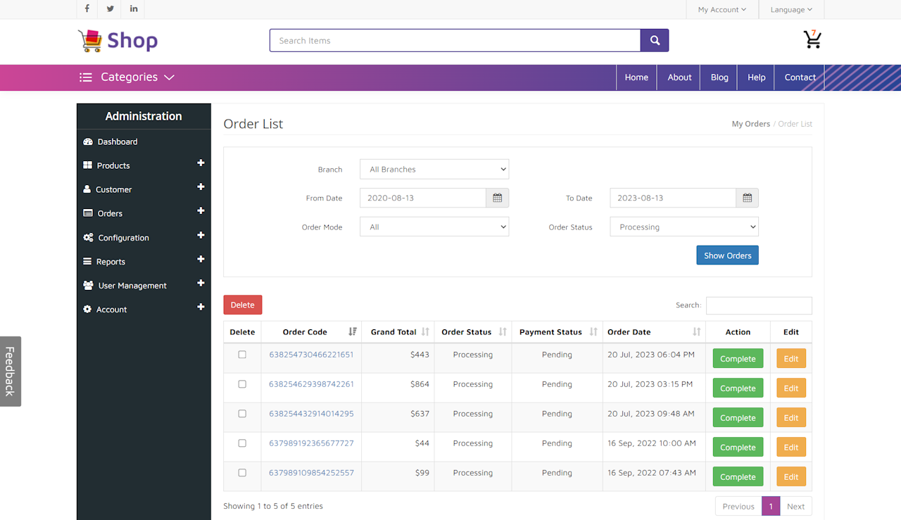 .NET 7 Multi-Purpose eCommerce Solution by CleanCoders | CodeCanyon