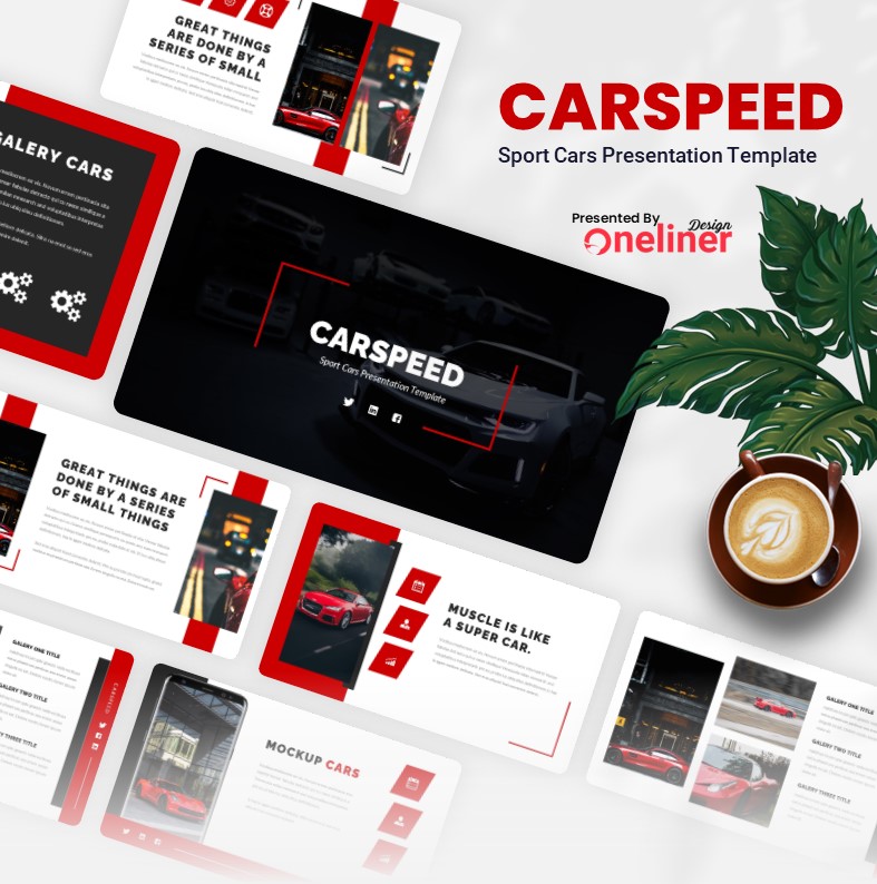 Carspeed - Elegant and Sport Cars Powerpoint Template, Presentation ...