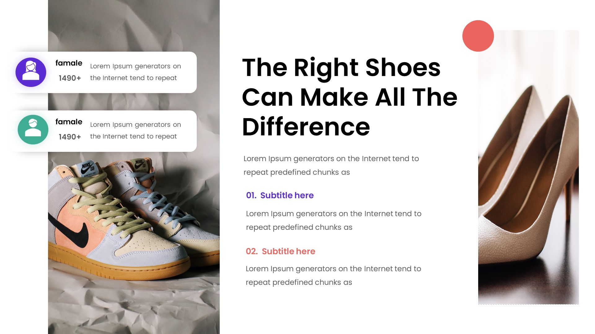 Sepatu - Shoes And Sneakers Powerpoint Template, Presentation Templates