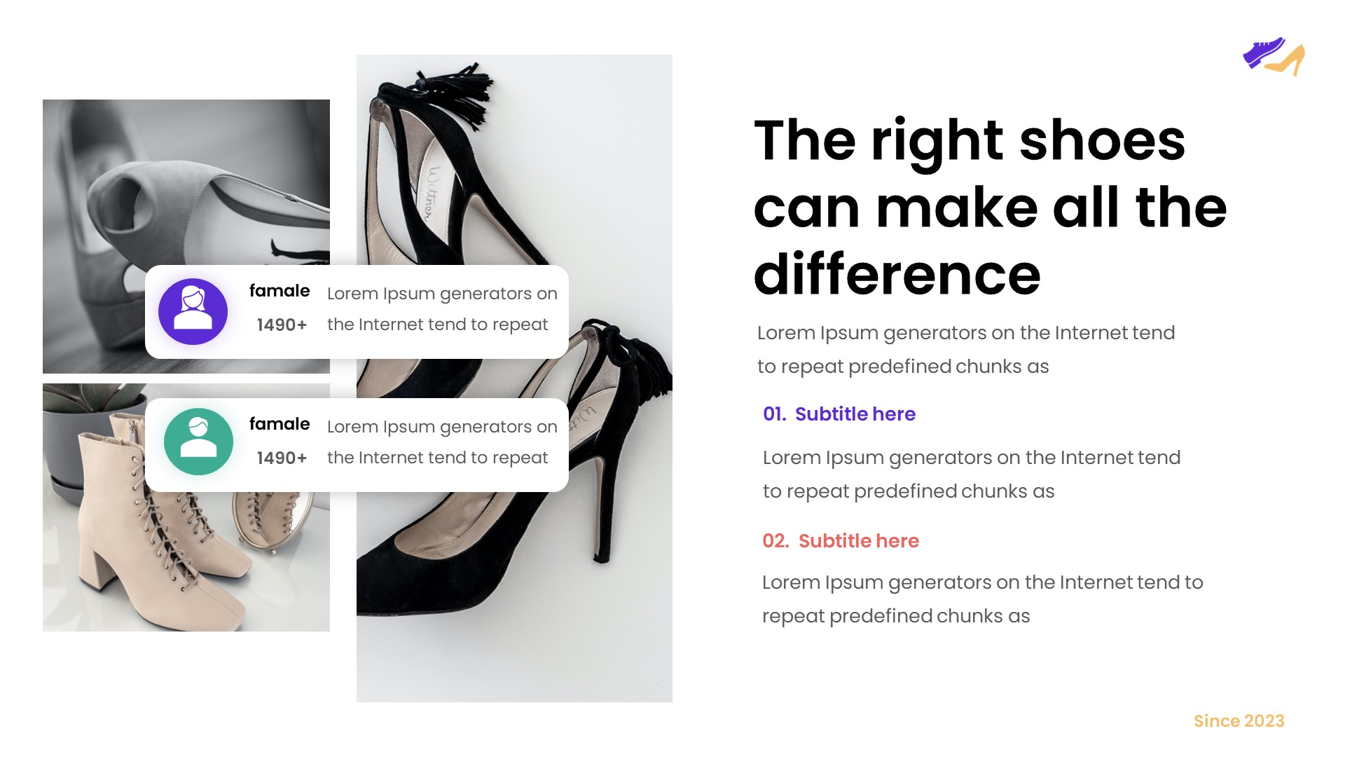 Sepatu - Shoes And Sneakers Powerpoint Template, Presentation Templates