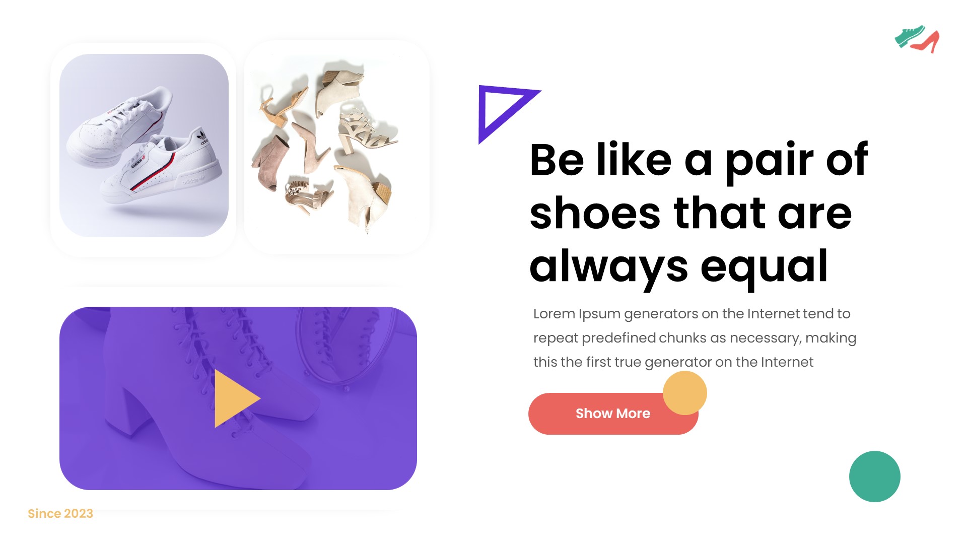 Sepatu - Shoes And Sneakers Powerpoint Template, Presentation Templates