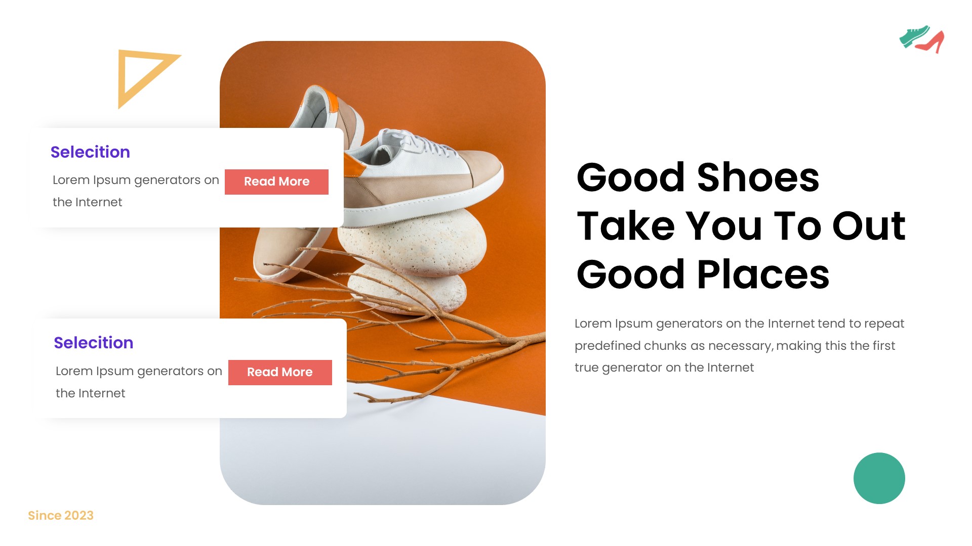 Sepatu - Shoes And Sneakers Powerpoint Template, Presentation Templates