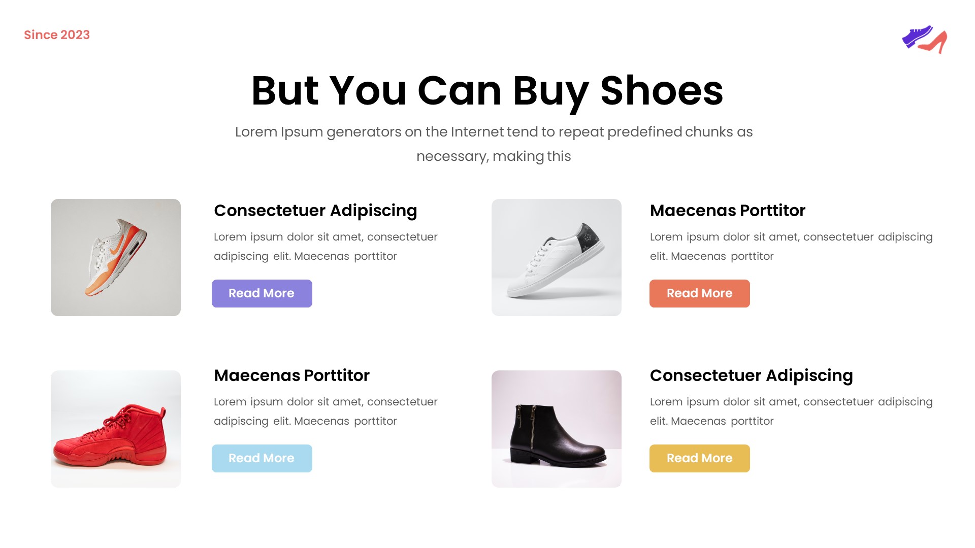 Sepatu - Shoes And Sneakers Google Slides Template, Presentation Templates
