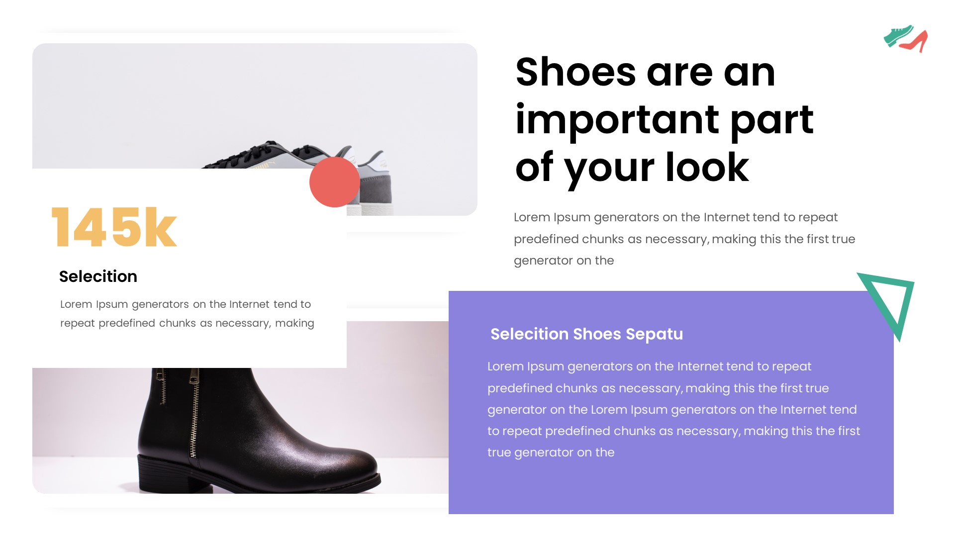 Sepatu - Shoes And Sneakers Google Slides Template, Presentation Templates