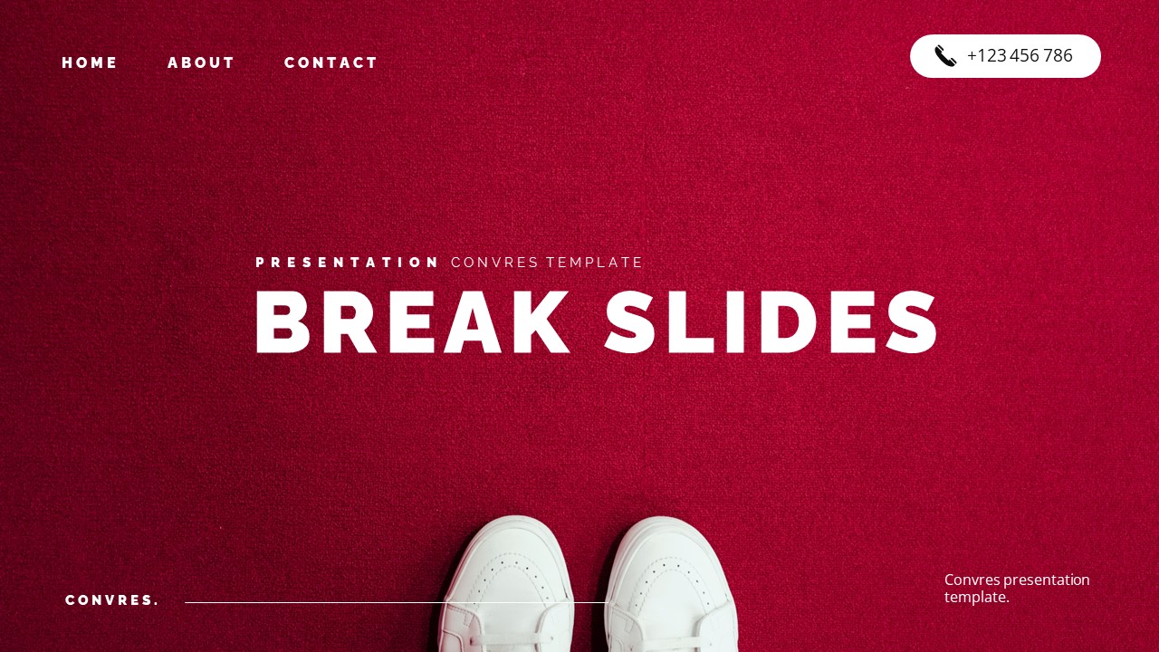Convres - Shoes And Sneakers Powerpoint Template, Presentation Templates