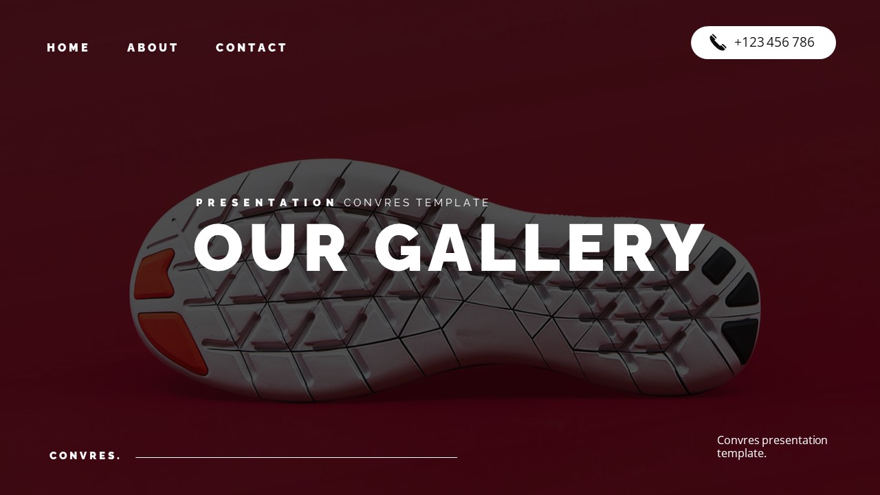 Convres - Shoes And Sneakers Powerpoint Template, Presentation Templates