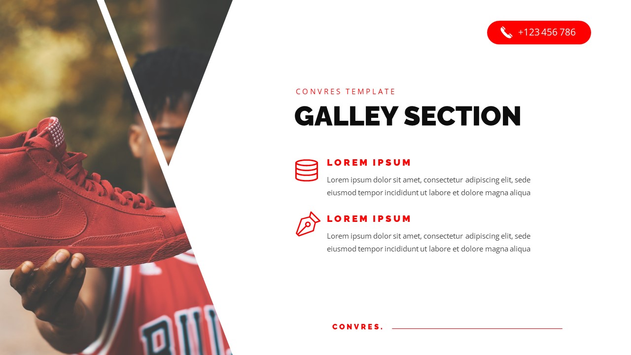 Convres - Shoes And Sneakers Powerpoint Template, Presentation Templates