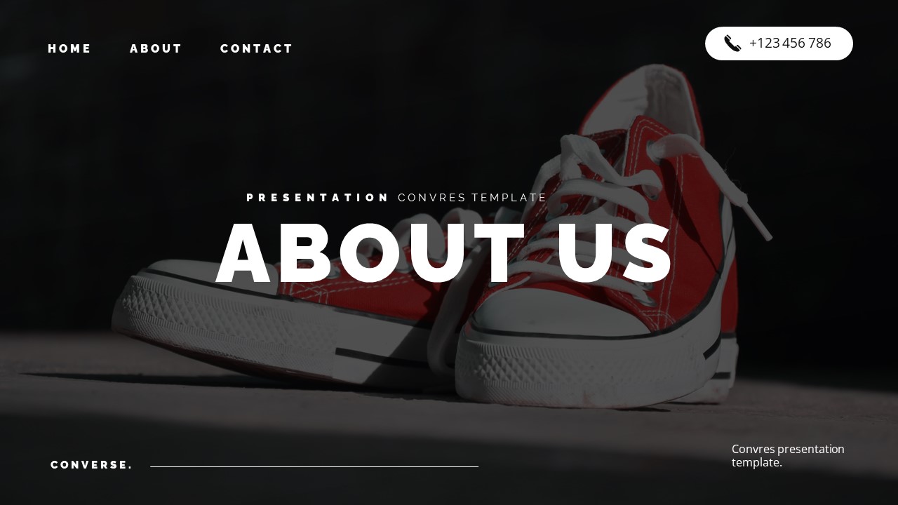 Convres - Shoes And Sneakers Powerpoint Template, Presentation Templates