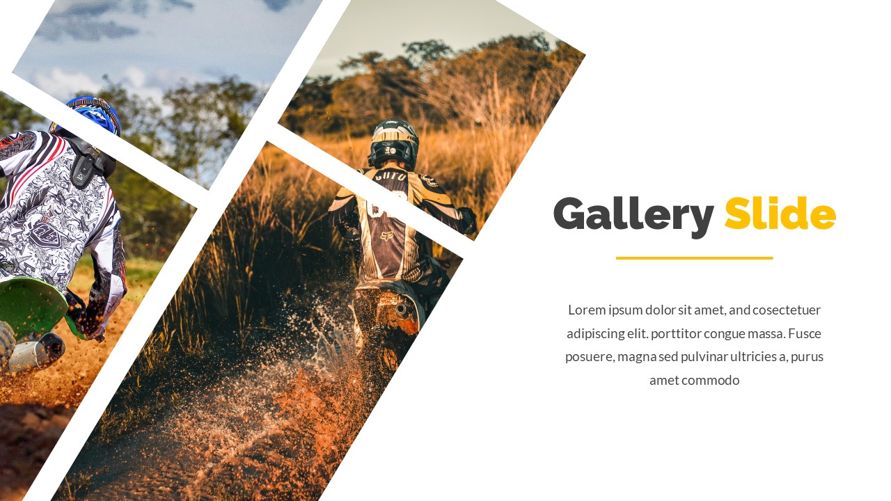 Destromoto - Motocross Powerpoint Template, Presentation Templates