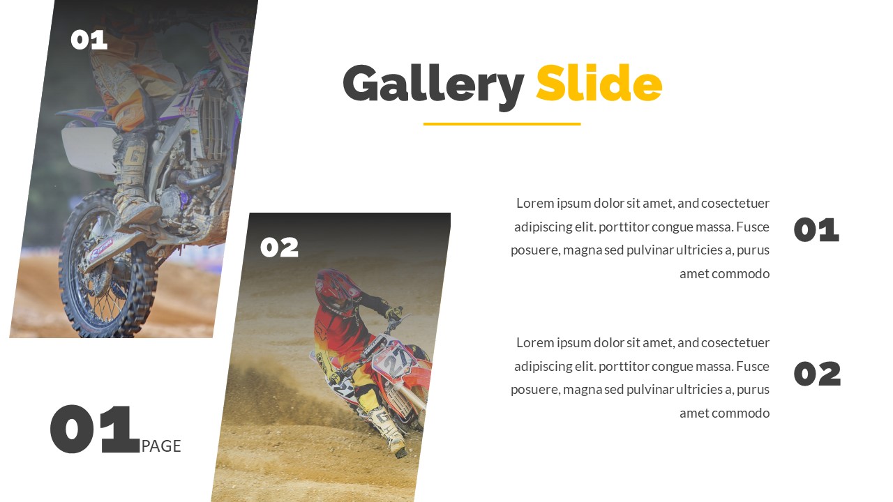 Destromoto - Motocross Powerpoint Template, Presentation Templates