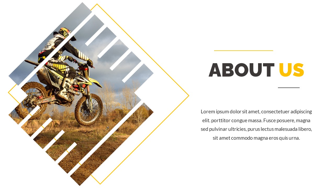 Destromoto - Motocross Powerpoint Template, Presentation Templates