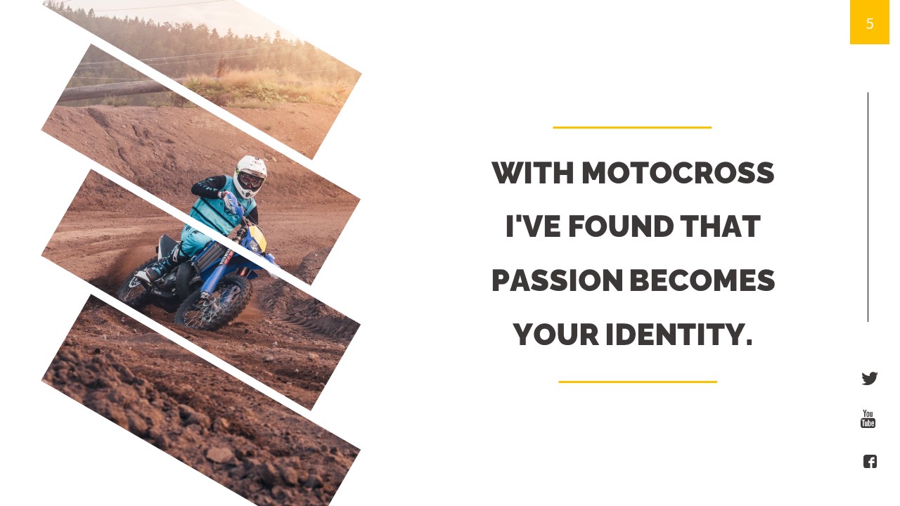 Destromoto - Motocross Powerpoint Template, Presentation Templates