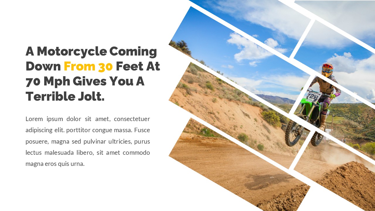 Destromoto - Motocross Powerpoint Template, Presentation Templates