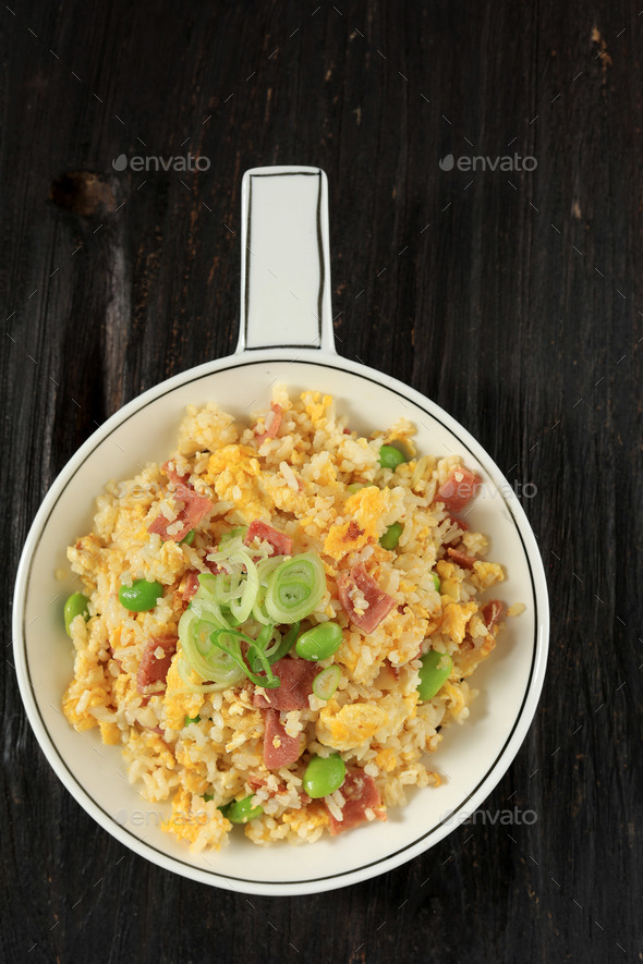 Fried rice, Chahan, or Yakimeshi, Japanese Fried Rice Stock Photo by ...
