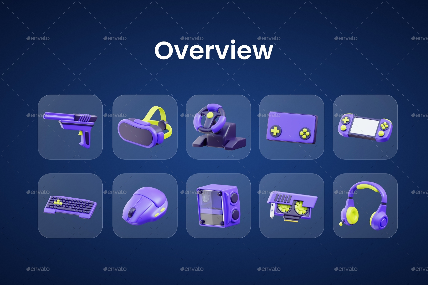 Gaming 3D Icon Set, Graphics | GraphicRiver