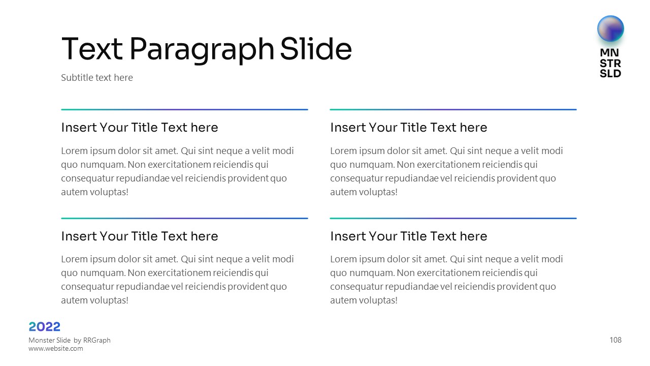 Monster Slides Premium PowerPoint Presentation Template by RRgraph