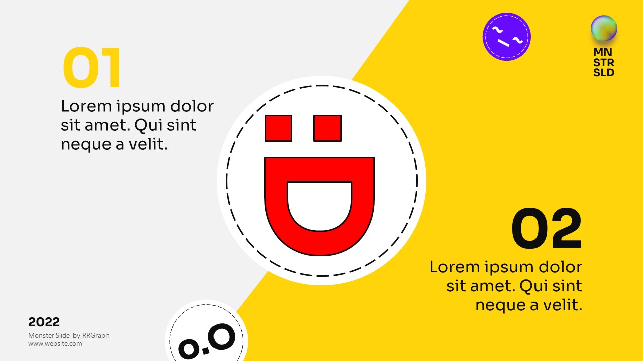 Monster Slides Premium PowerPoint Presentation Template by RRgraph