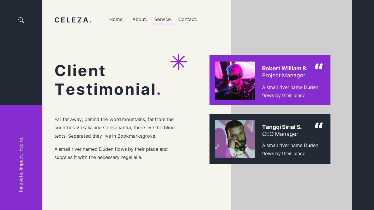 CELEZA | Business Company Profile PowerPoint Presentation Template ...