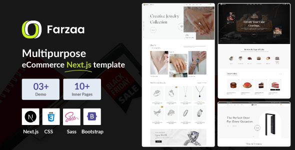 Multipurpose eCommerce React Next JS Template - Farzaa by Codebasket