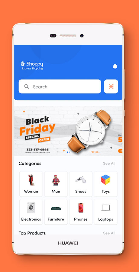 Shoppy Ecommerce App Template by AndroSolution | CodeCanyon